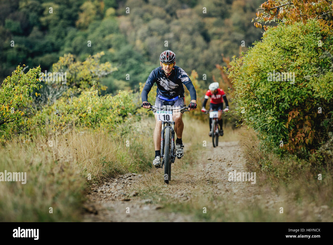 Man and bicycle hi-res stock photography and images - Alamy