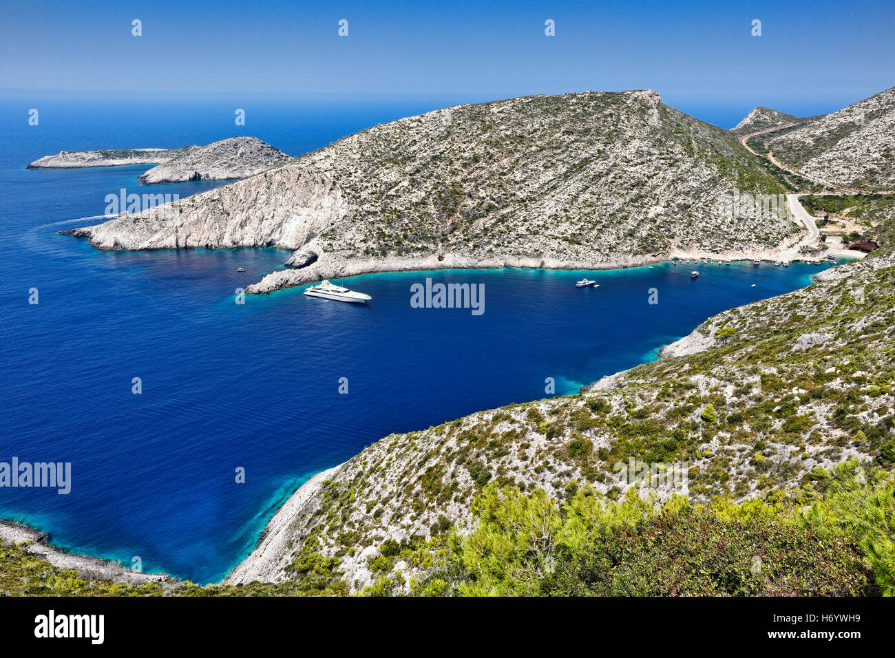 Porto Vromi in Zakynthos island, Greece Stock Photo - Alamy