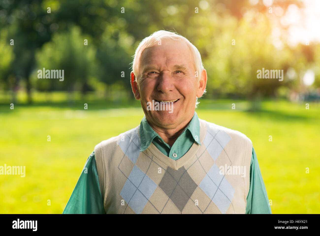Smile of senior man Stock Photo - Alamy