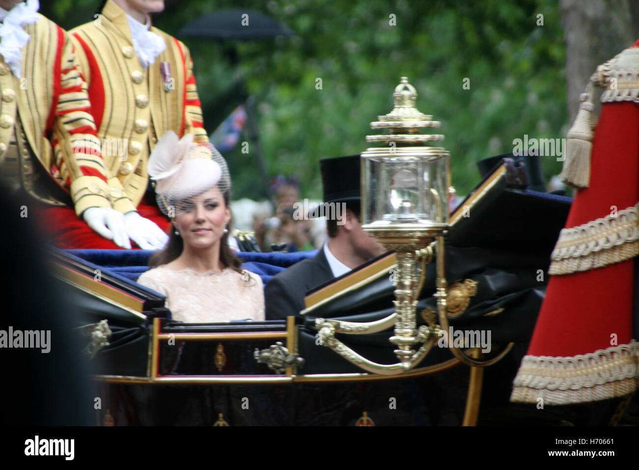 The Diamond Jubilee Carriage Procession LONDON June 2012 Stock Photo ...