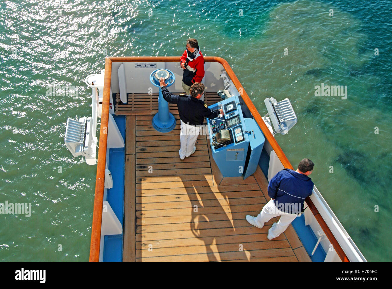France Port of Sete French local expert pilot working with ships ...