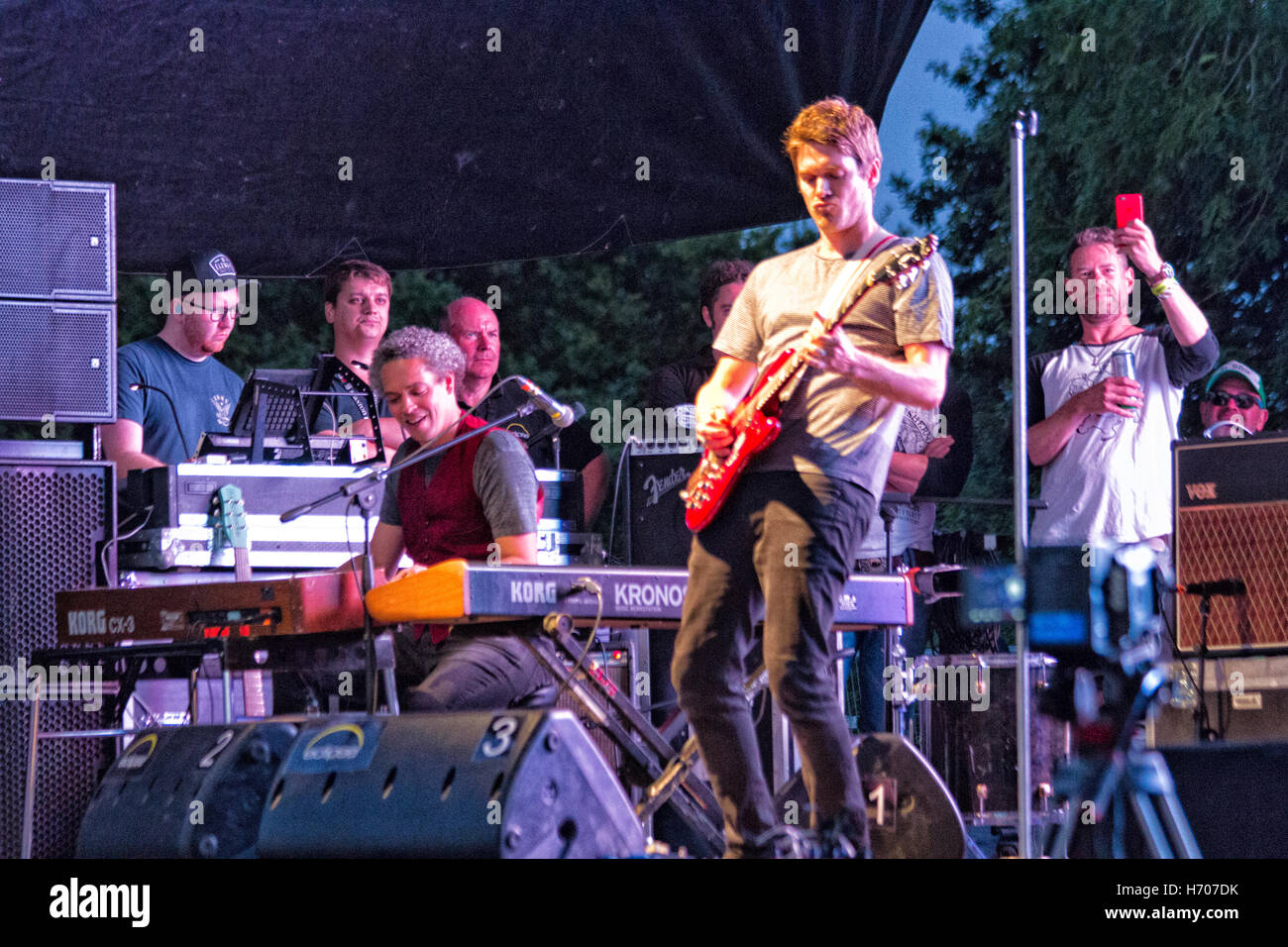 Jesse Wood of the band Reef, playing live at the Annual Sausage and ...