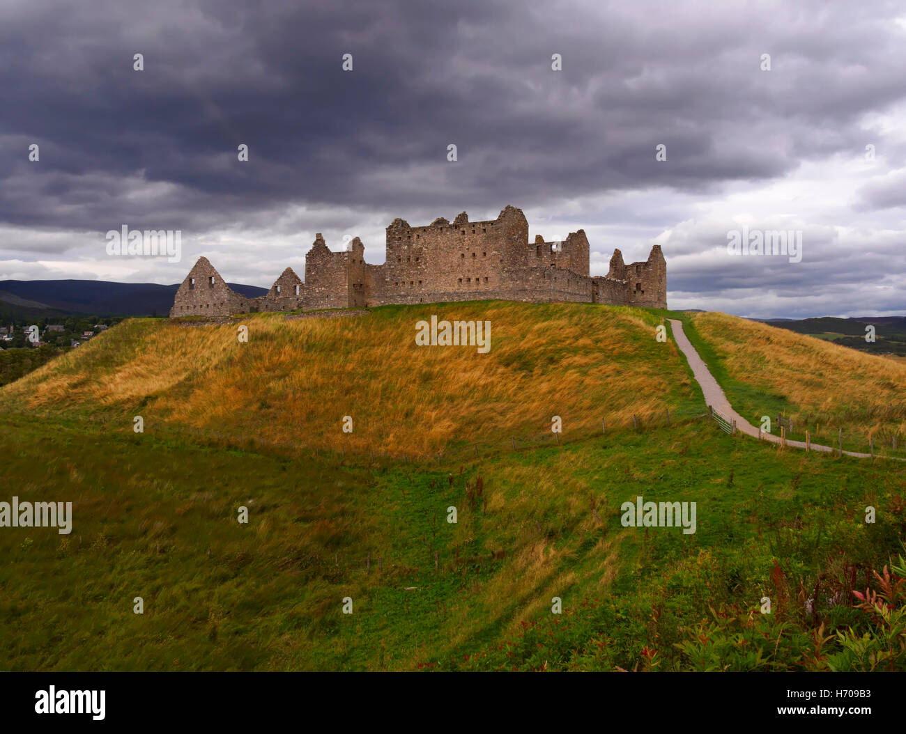Ruthven Barracks, Kingussie, Scotland. Fortified barracks built in 1719 ...
