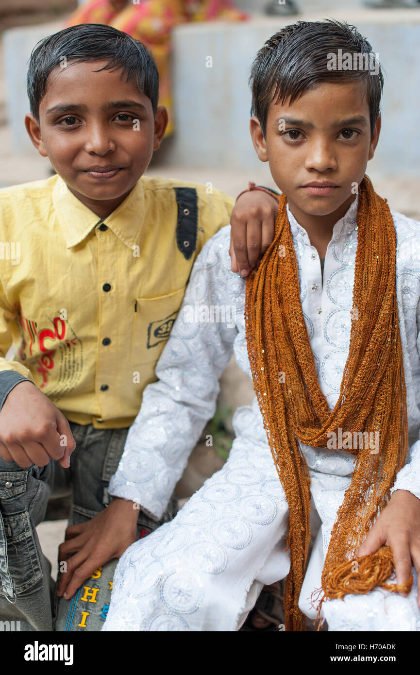 Two Friend Boys Stock Photo - Alamy