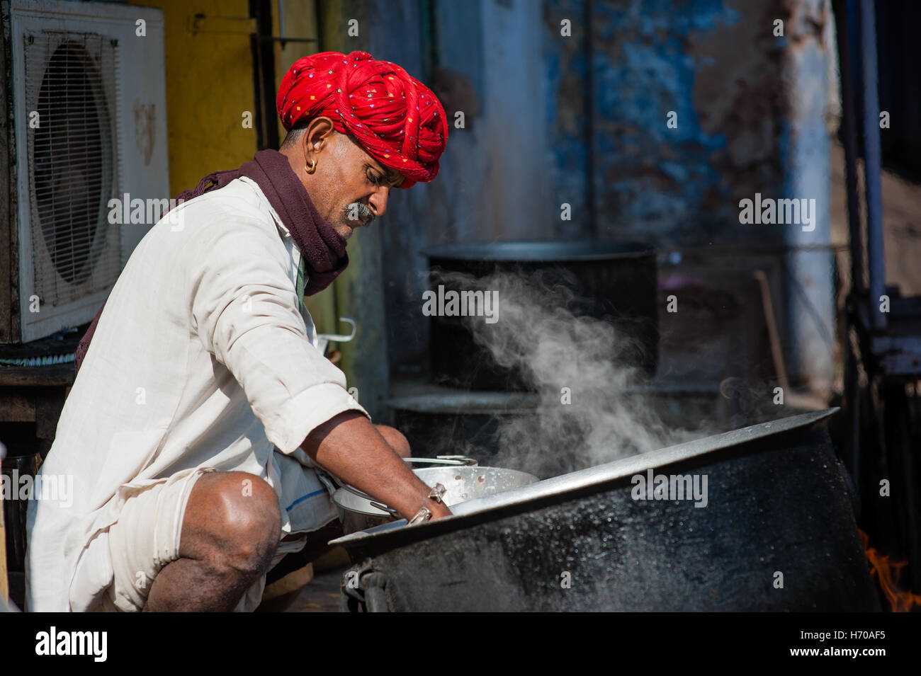 Man selling curd hi-res stock photography and images - Alamy