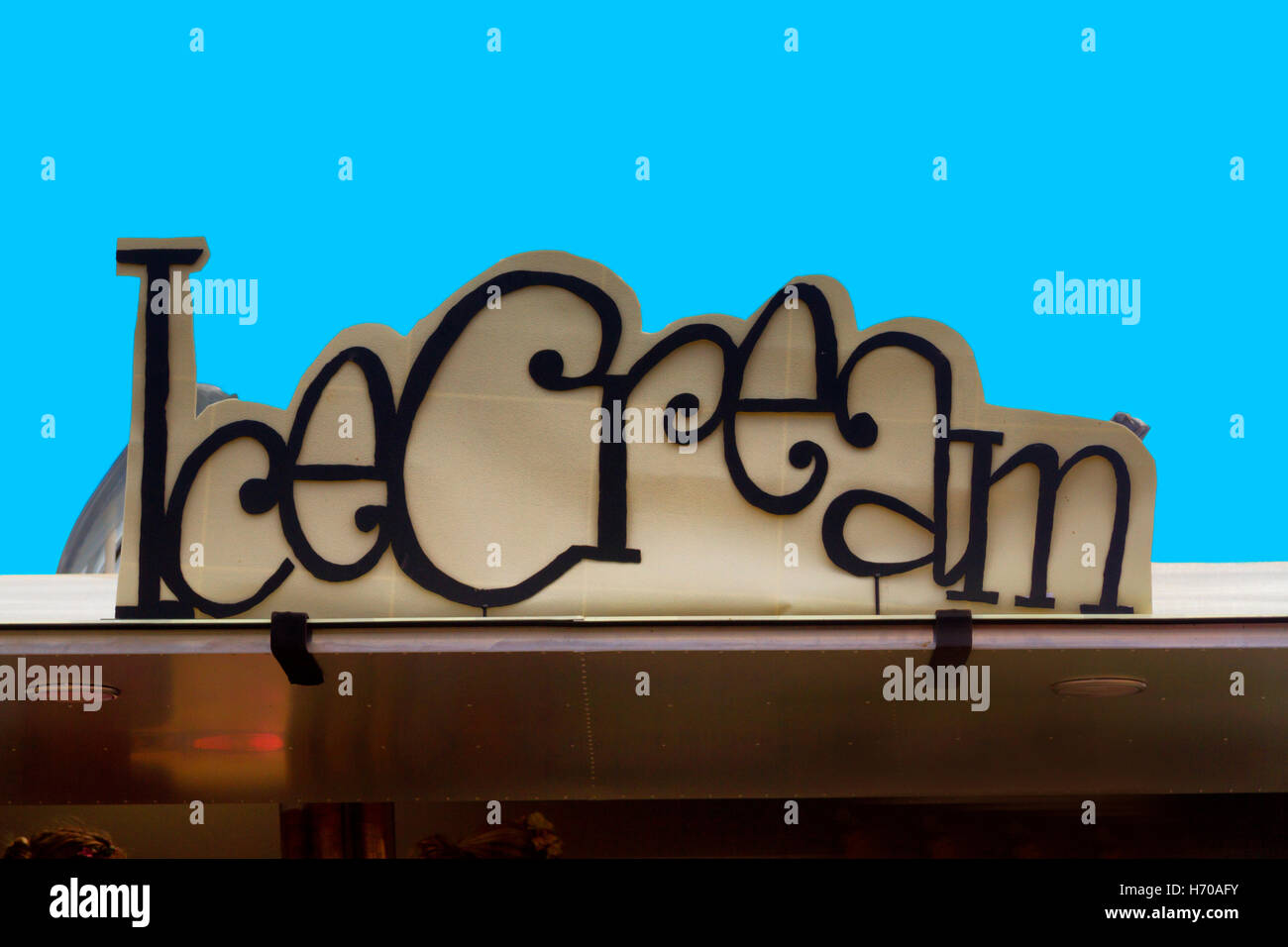 Ice cream sign signs hi-res stock photography and images - Alamy