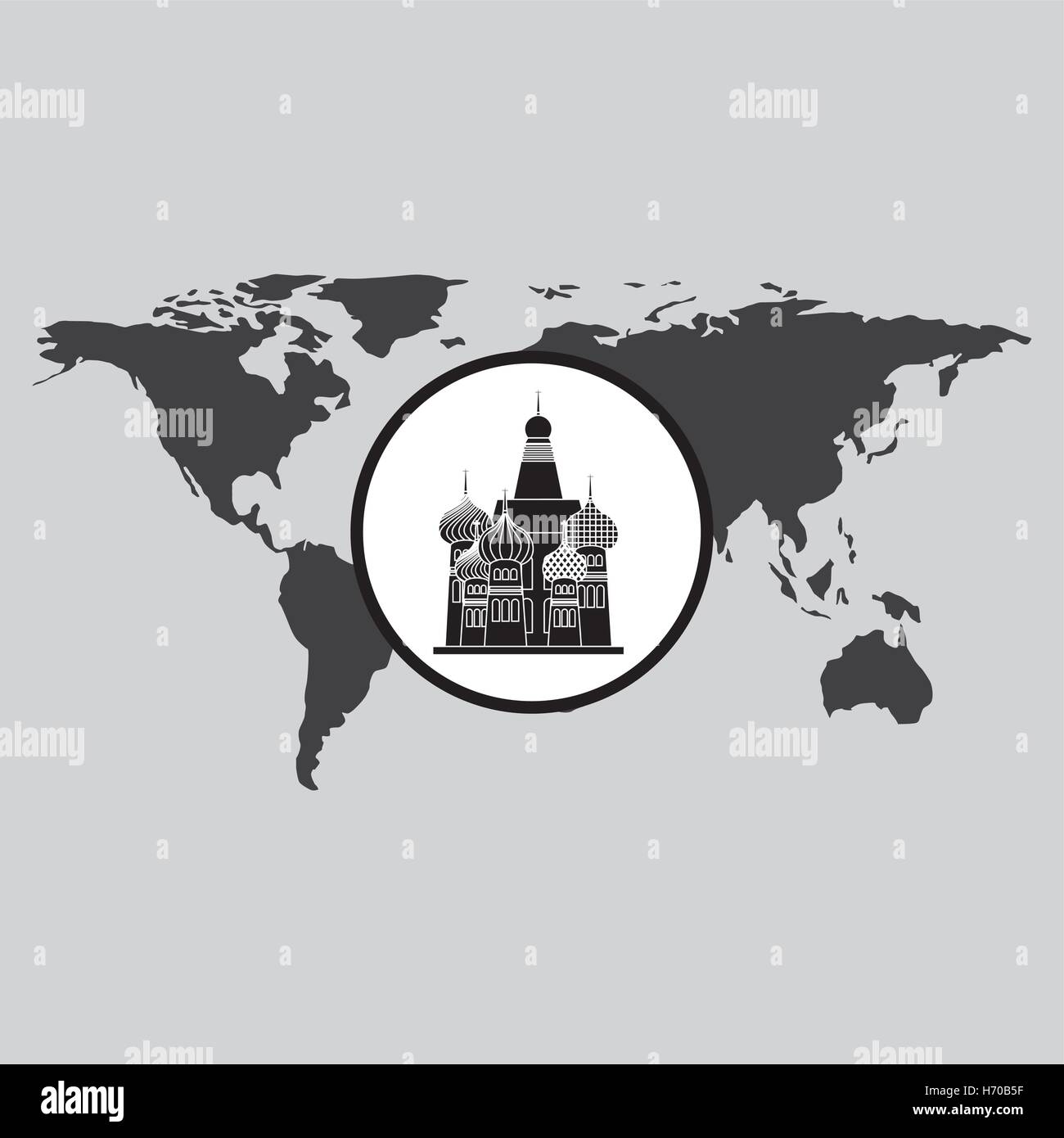 traveling russia monument design, vector illustration graphic Stock ...