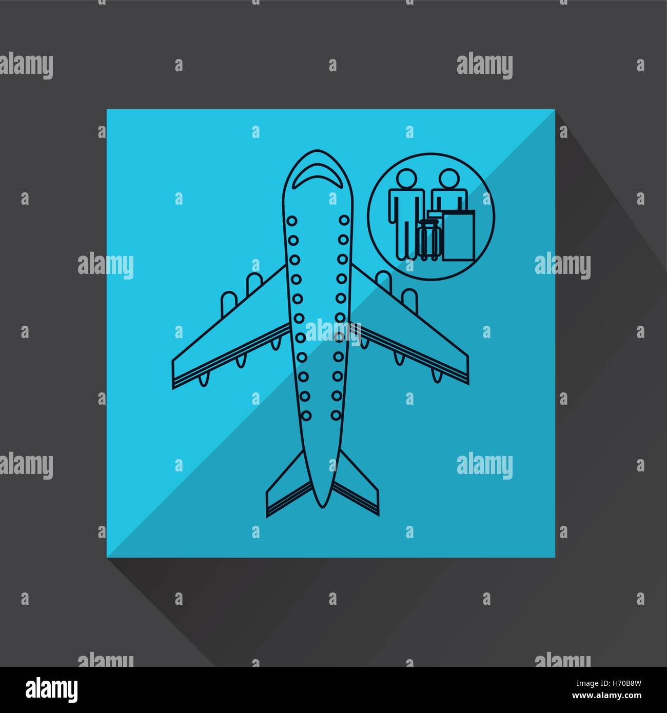 travel flying concept check in airport design, vector illustration ...