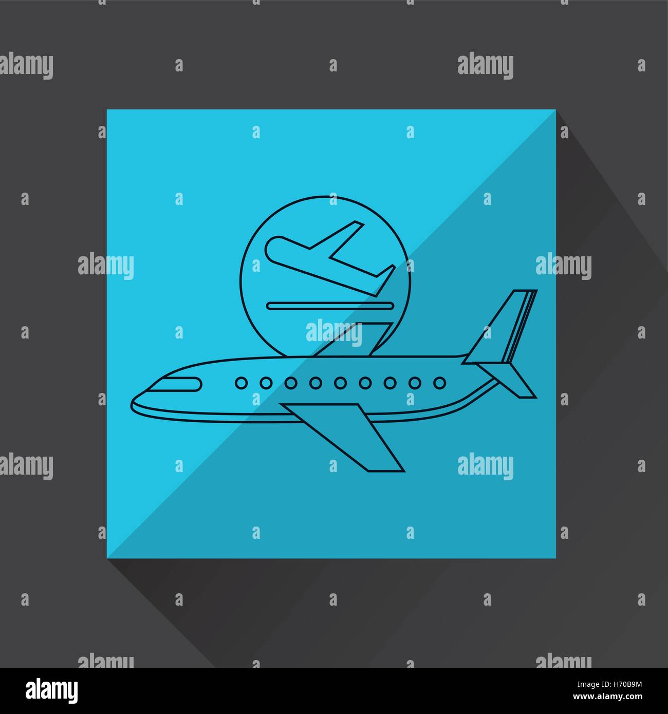 plane white sun symbol travel design, vector illustration graphic Stock ...