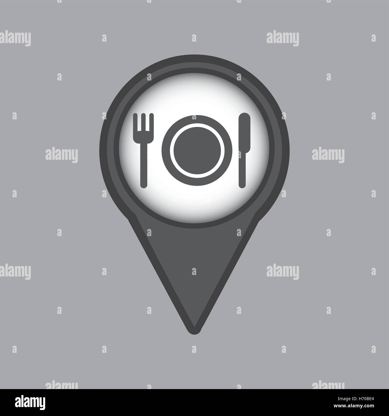 travel concept location map restaurant design, vector illustration ...