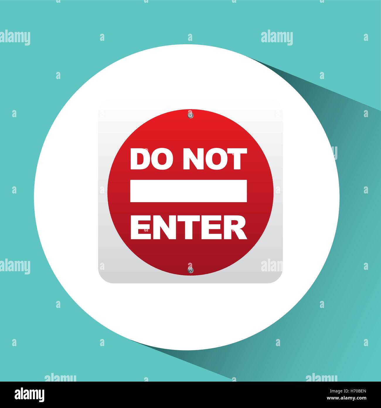 sing red do not enter icon design vector illustration eps 10 Stock ...