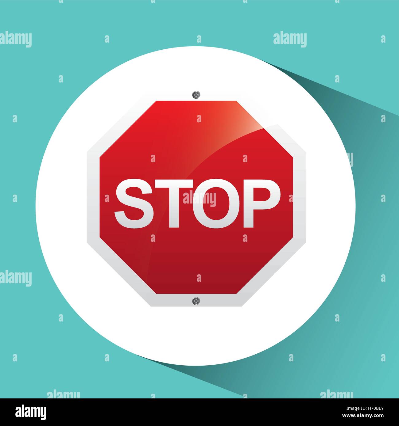 Drivers stop sign Stock Vector Images - Alamy