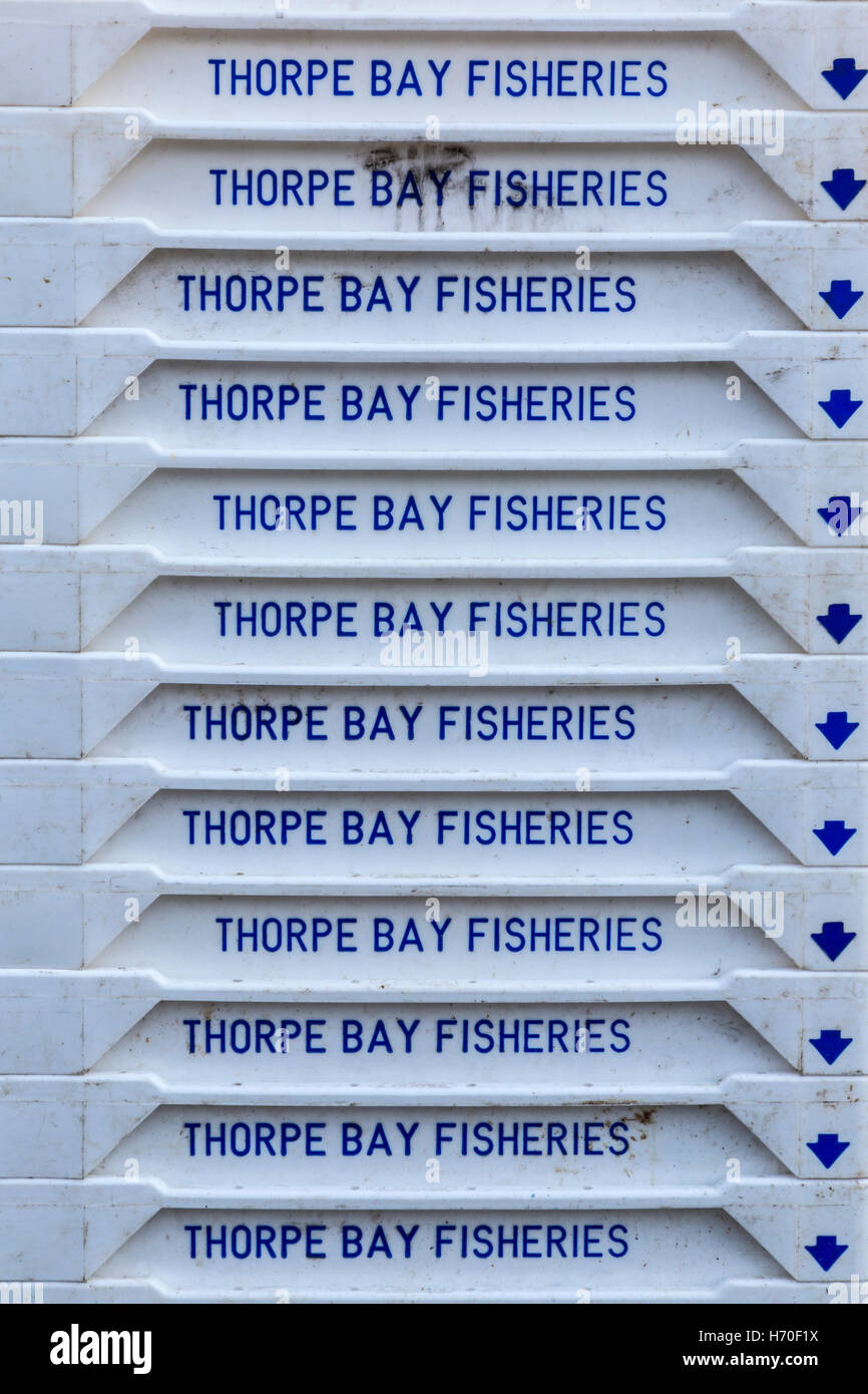 Stack of Fish Boxes Stock Photo - Alamy