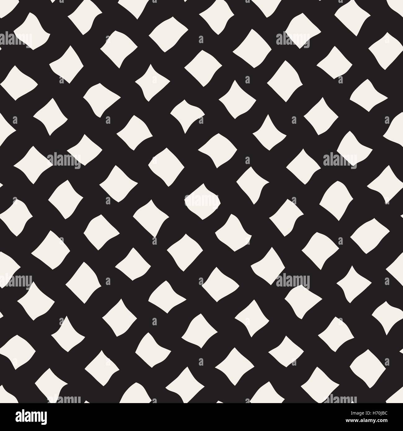 Vector Seamless Black and White Hand Drawn Diagonal Rectangles Pattern ...
