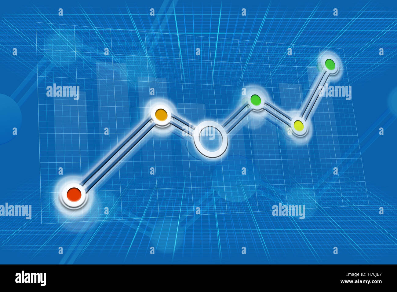 News graph chart hi-res stock photography and images - Alamy
