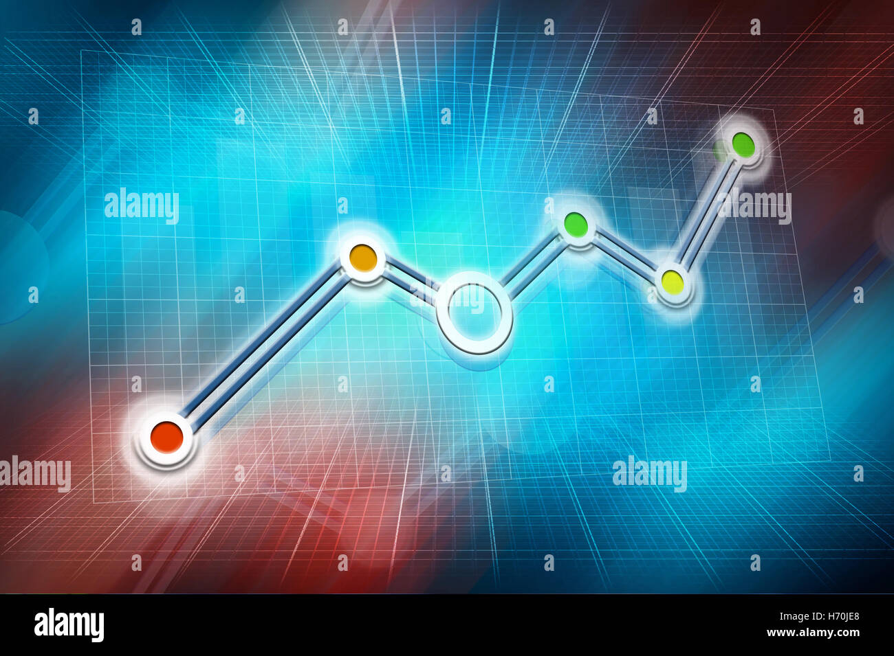 News graph chart hi-res stock photography and images - Alamy