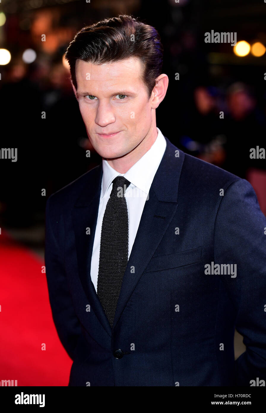 Matt Smith attending the Crown Premiere at Odeon Cinema, Leicester ...