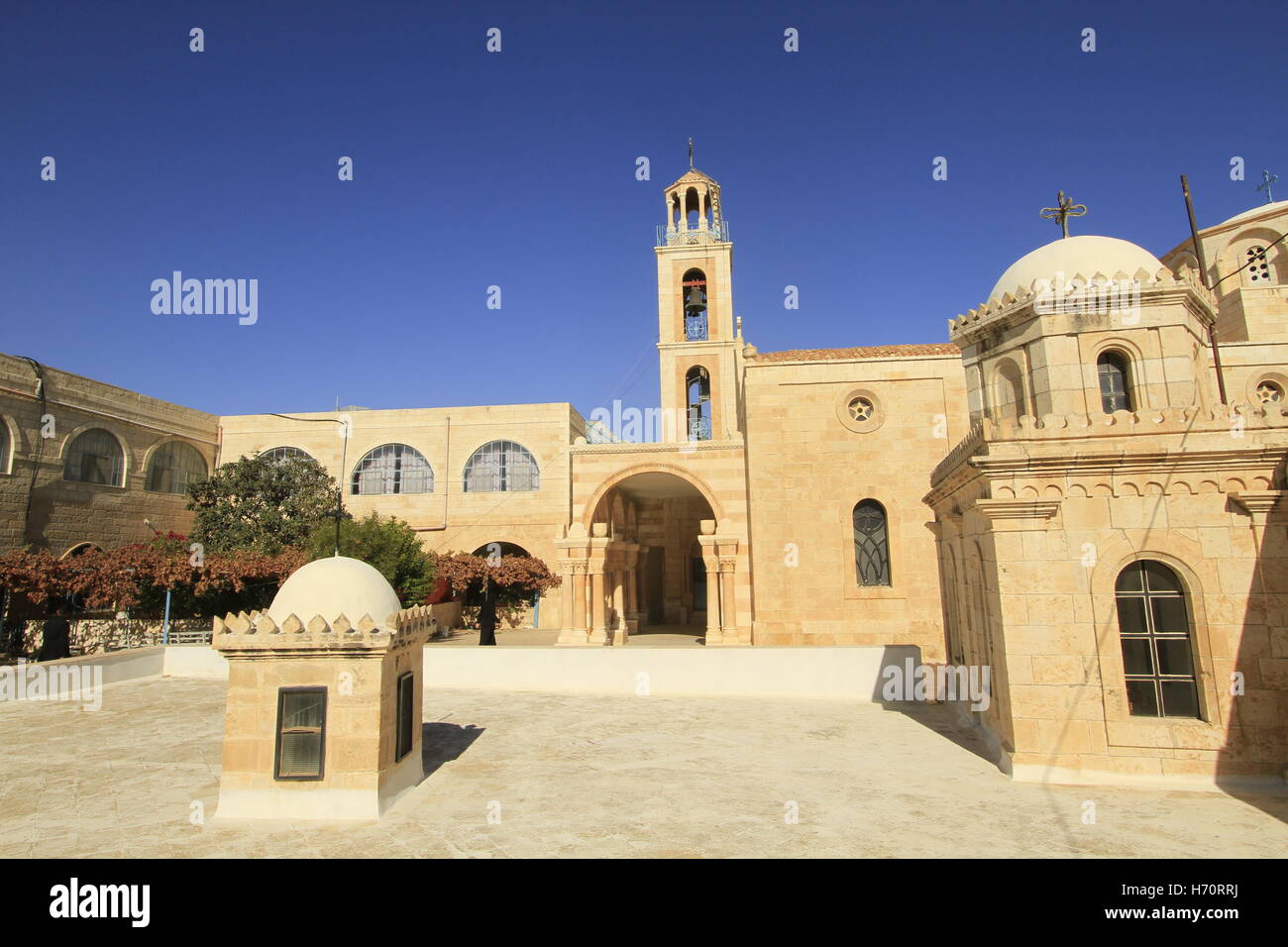 The Greek Orthodox Monastery of St. Theodosius east of Bethlehem, is on ...