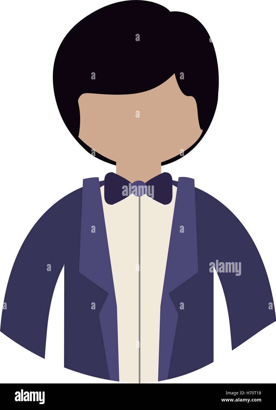 Cartoon man wearing bow tie hi-res stock photography and images - Alamy