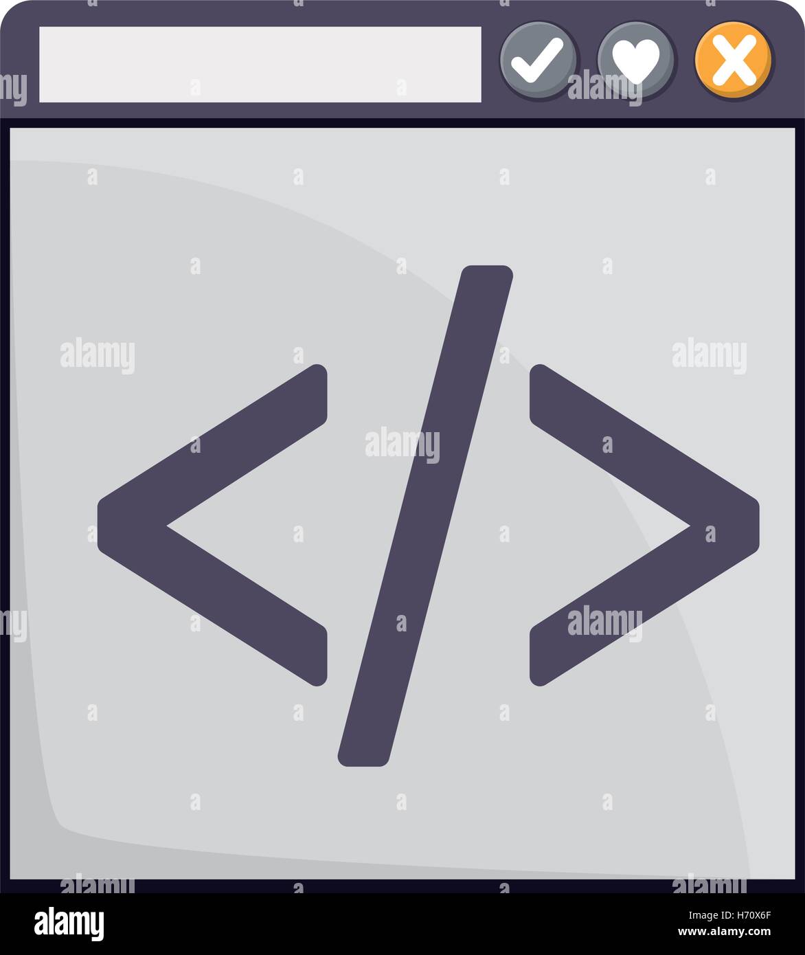 web coding icon over white background. vector illustration Stock Vector ...