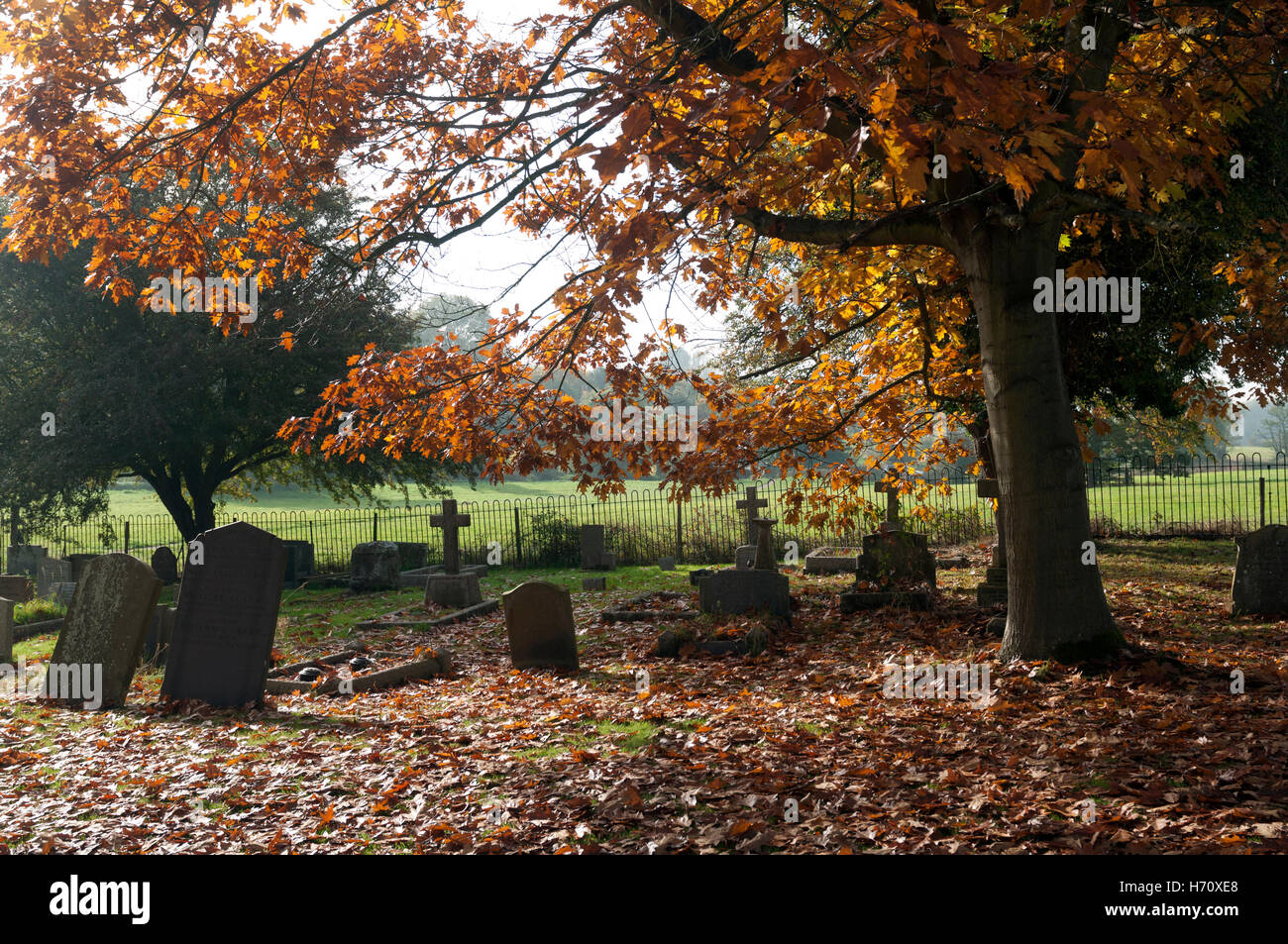 Fall churchyard hi-res stock photography and images - Alamy