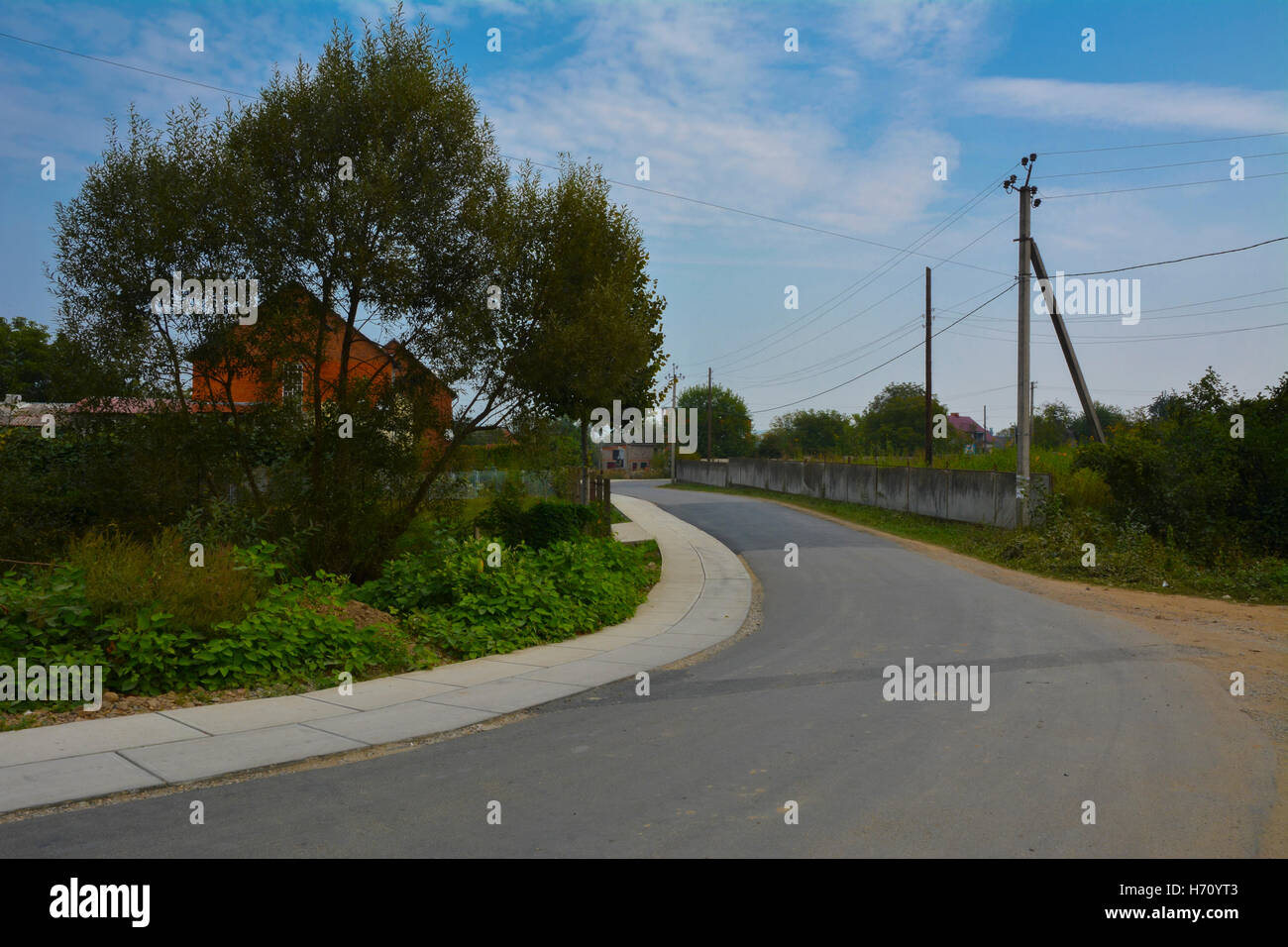 Landscape rural mountainous area in western Ukraine Stock Photo - Alamy