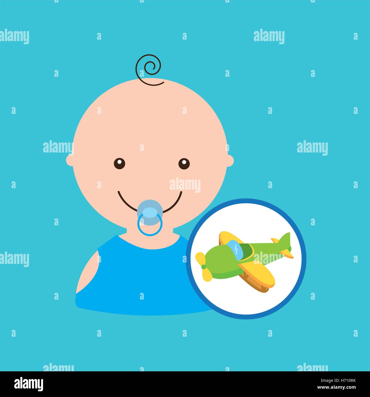 Baby aeroplane Stock Vector Images - Alamy