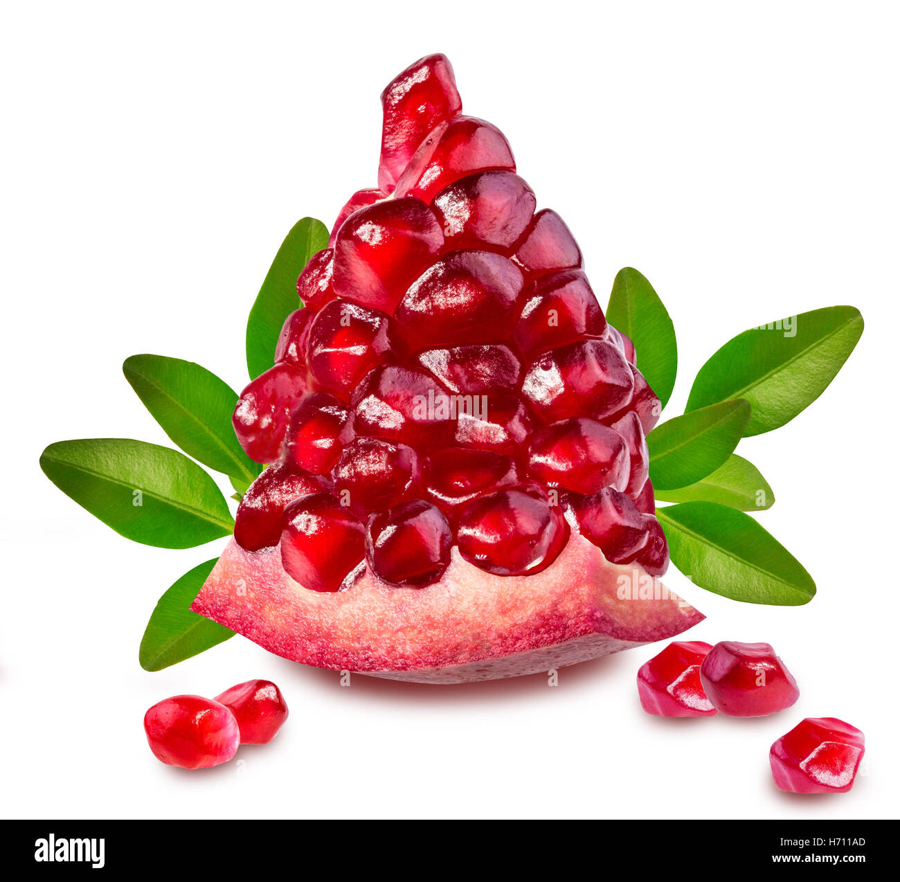 pomegranate isolated on white background Stock Photo - Alamy