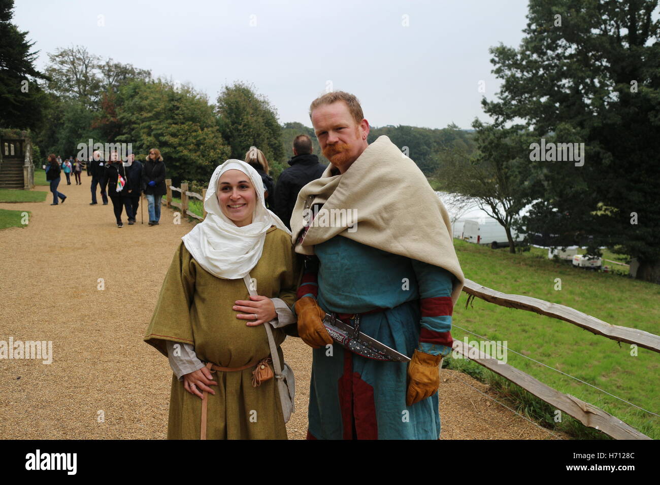 Saxon couple at Hastings Stock Photo - Alamy