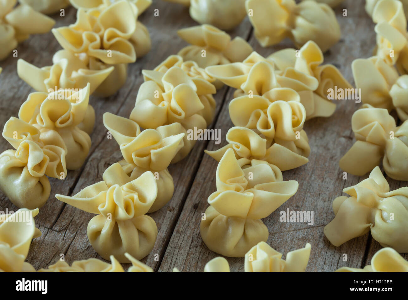Raw Saccottini Pasta Stock Photo - Alamy