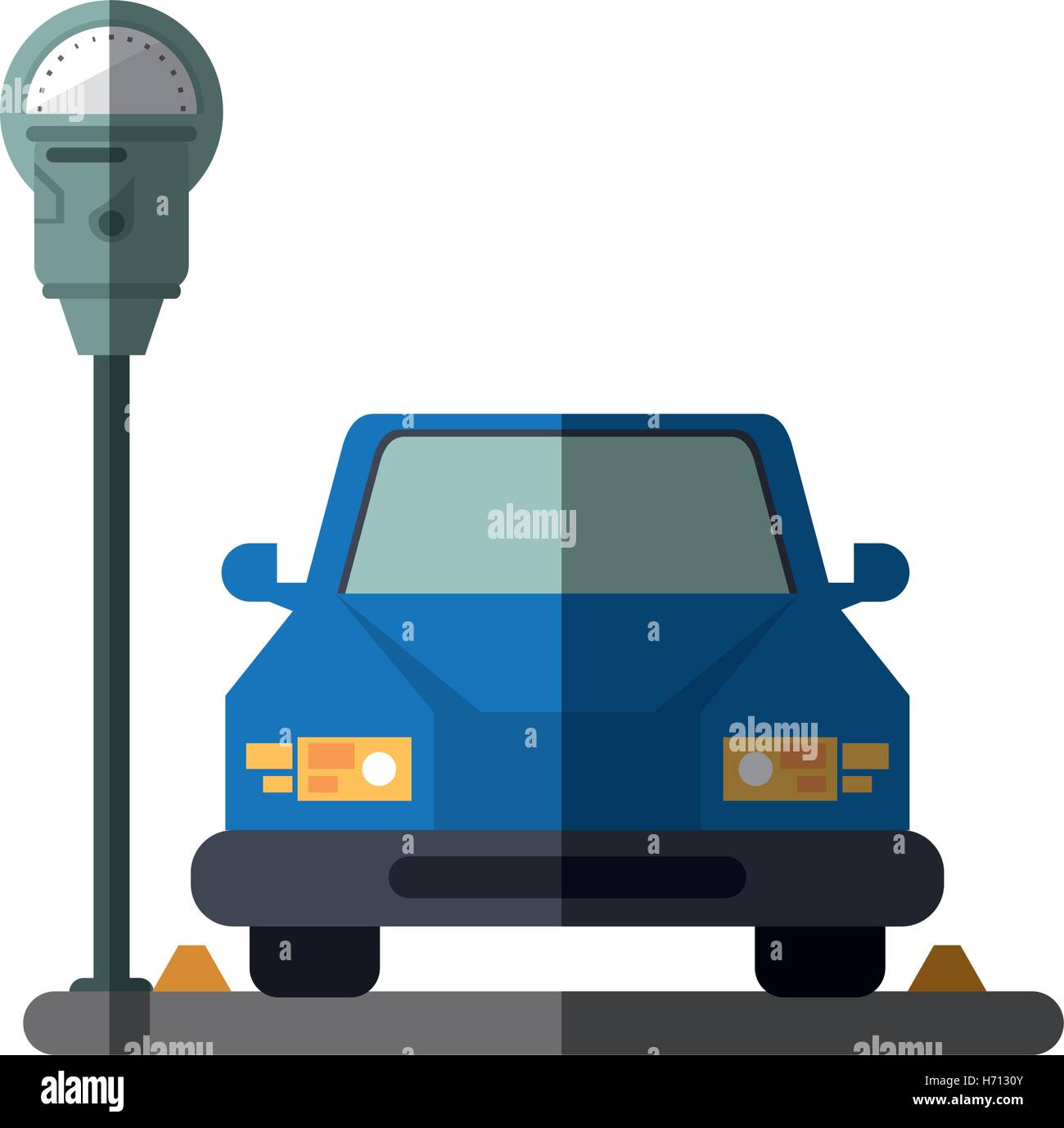 Car vehicle and parking meter design Stock Vector Image & Art - Alamy