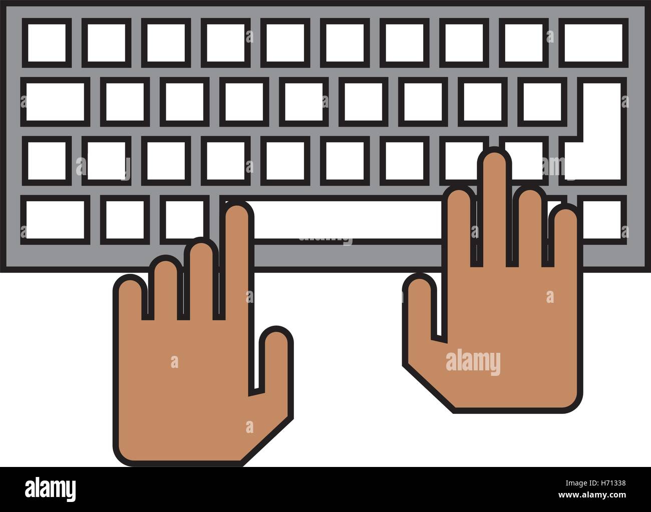 Over keyboard Stock Vector Images - Alamy