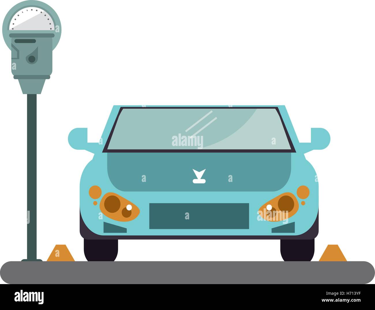 Car vehicle and parking meter design Stock Vector Image & Art - Alamy