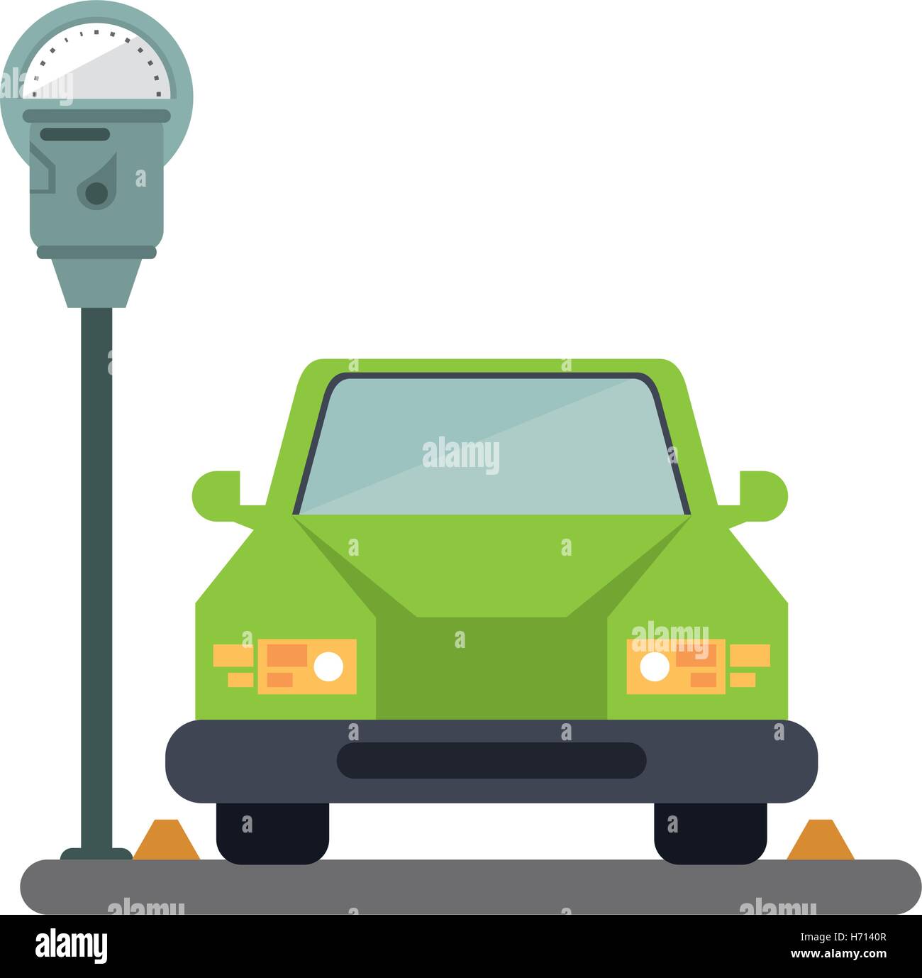 Car vehicle and parking meter design Stock Vector Image & Art - Alamy