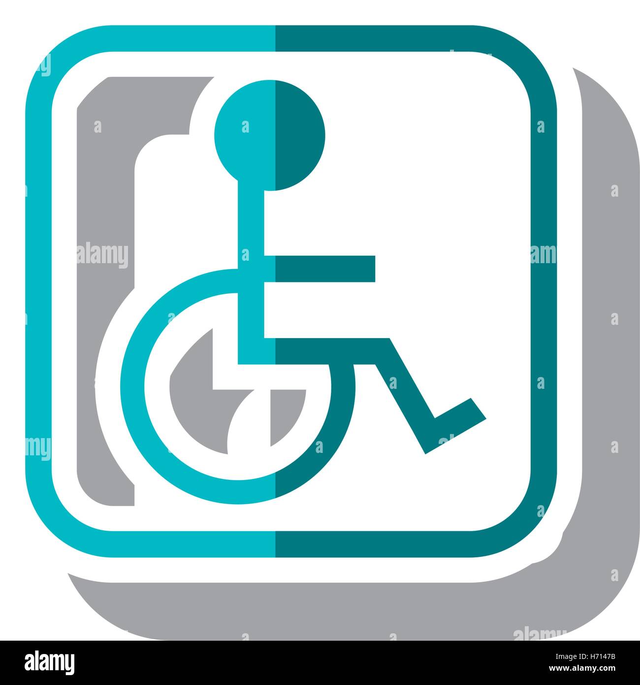 Isolated wheelchair inside frame design Stock Vector Image & Art - Alamy