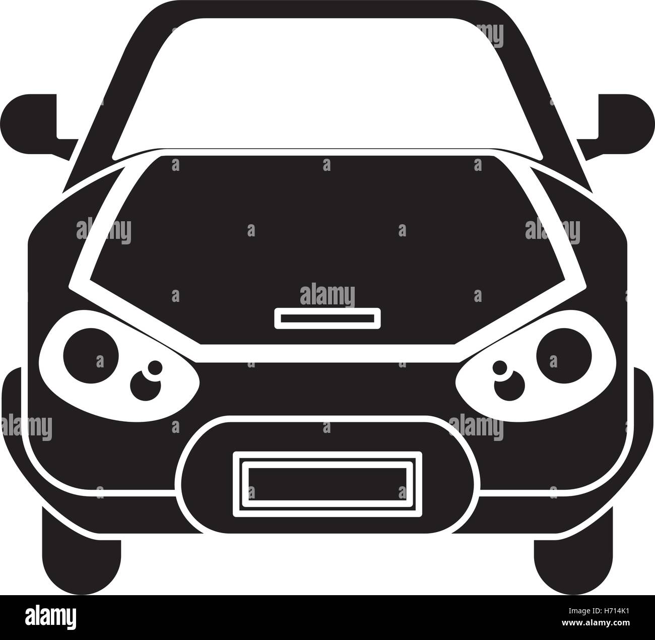 Isolated car vehicle silhouette design Stock Vector Image & Art - Alamy
