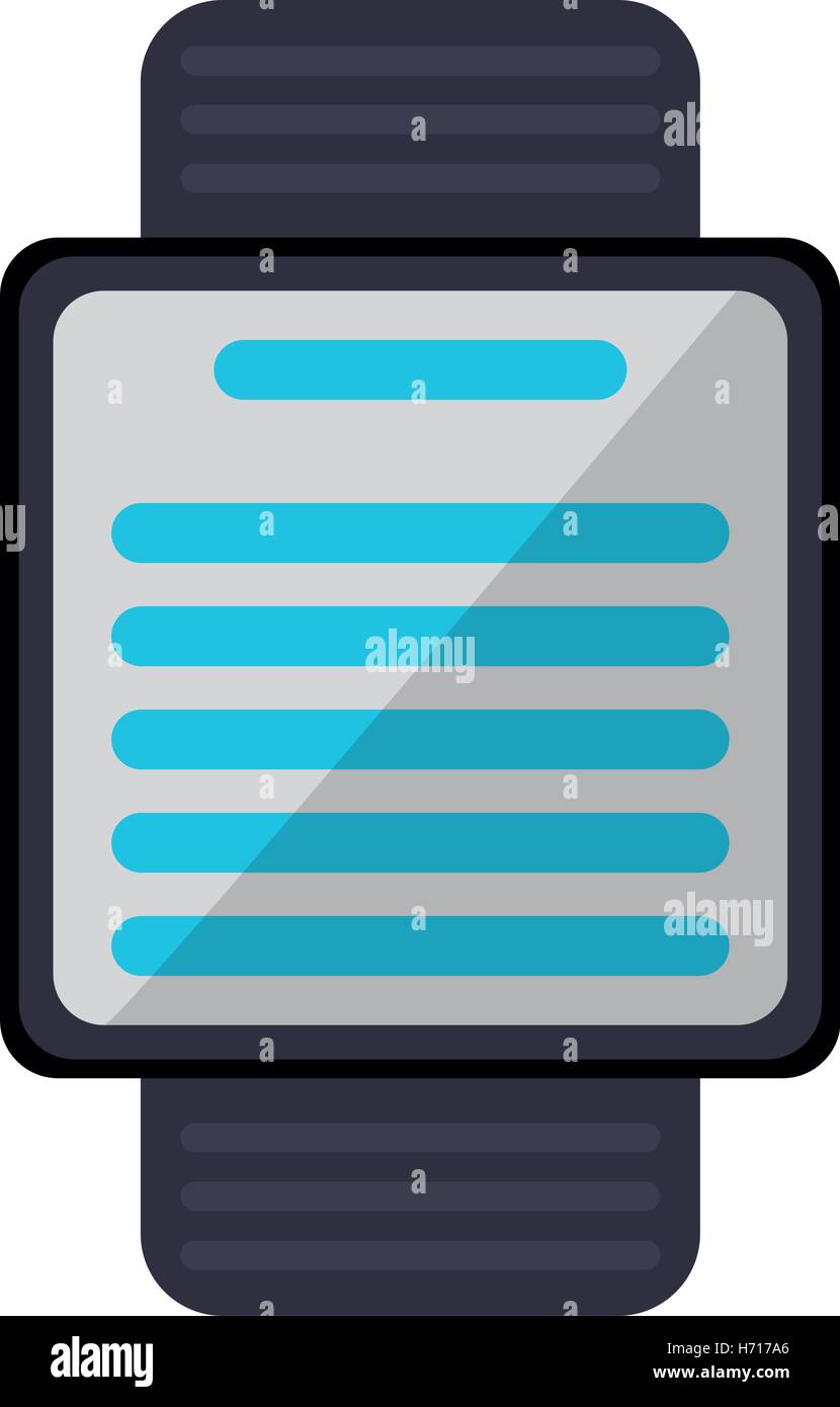 Isolated smart watch device design Stock Vector Image & Art - Alamy