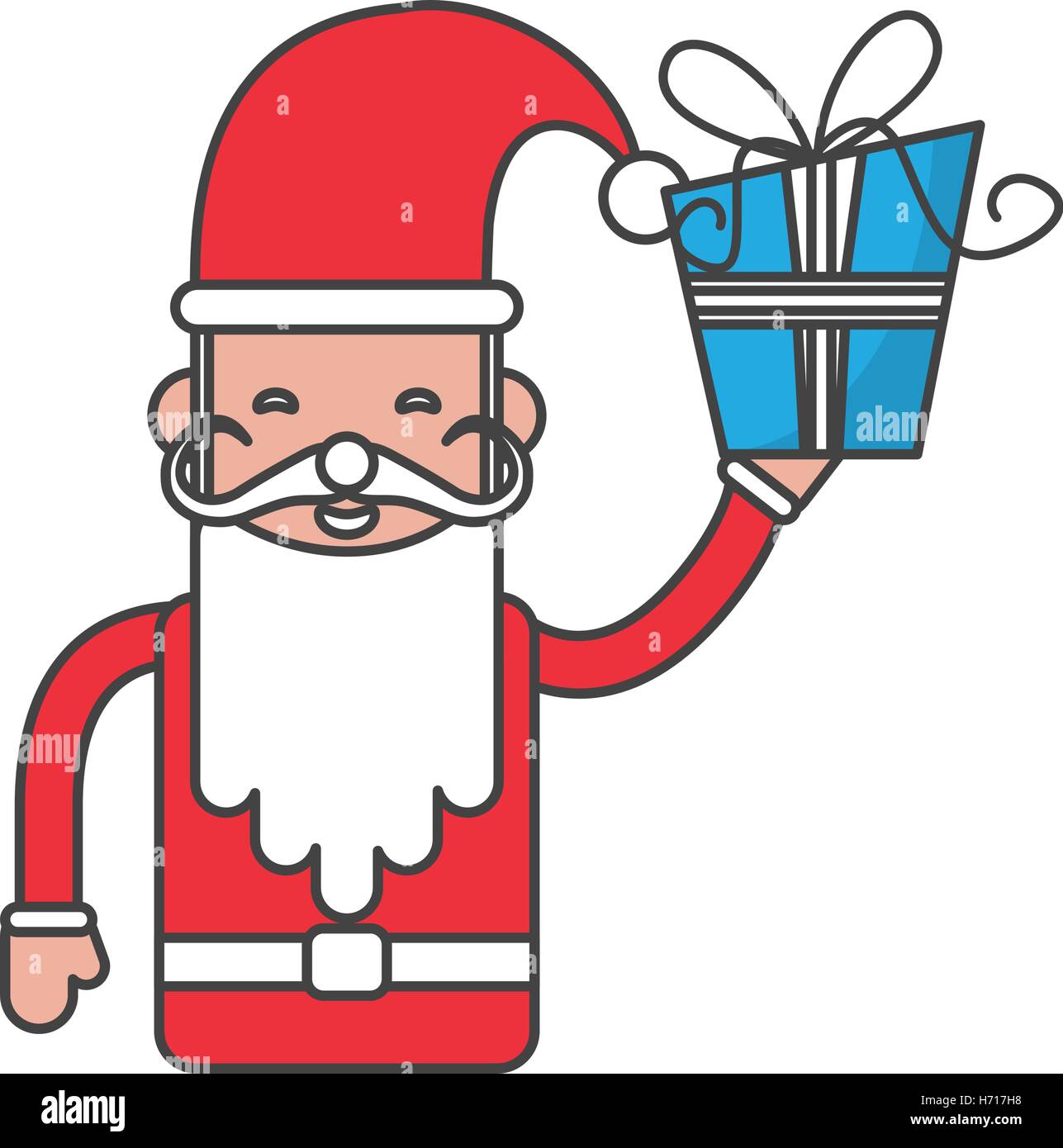 Isolated santa cartoon of Christmas season design Stock Vector Image ...