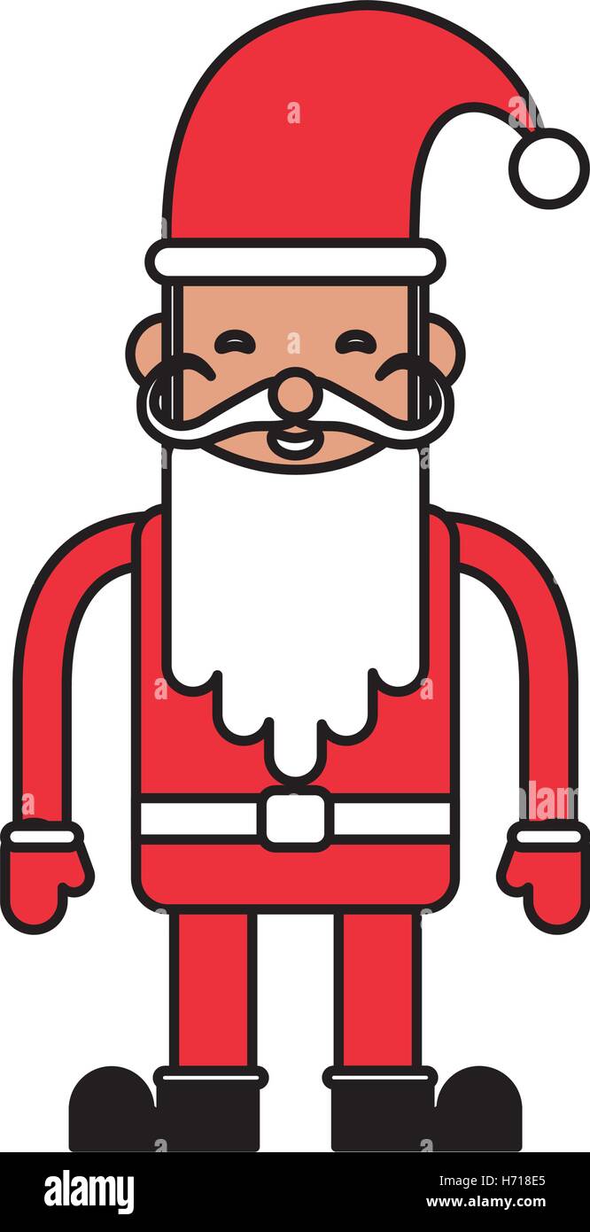 Isolated santa cartoon of Christmas season design Stock Vector Image ...