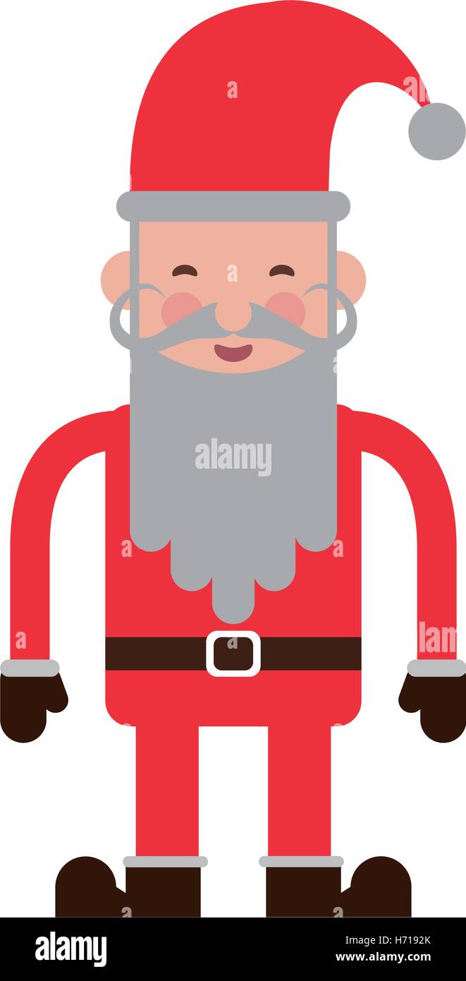 Isolated santa cartoon of Christmas season design Stock Vector Image ...