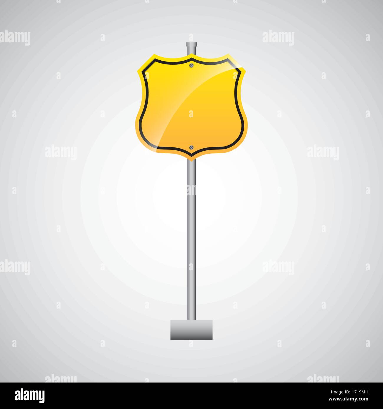 sing yellow blank traffic design vector illustration eps 10 Stock ...