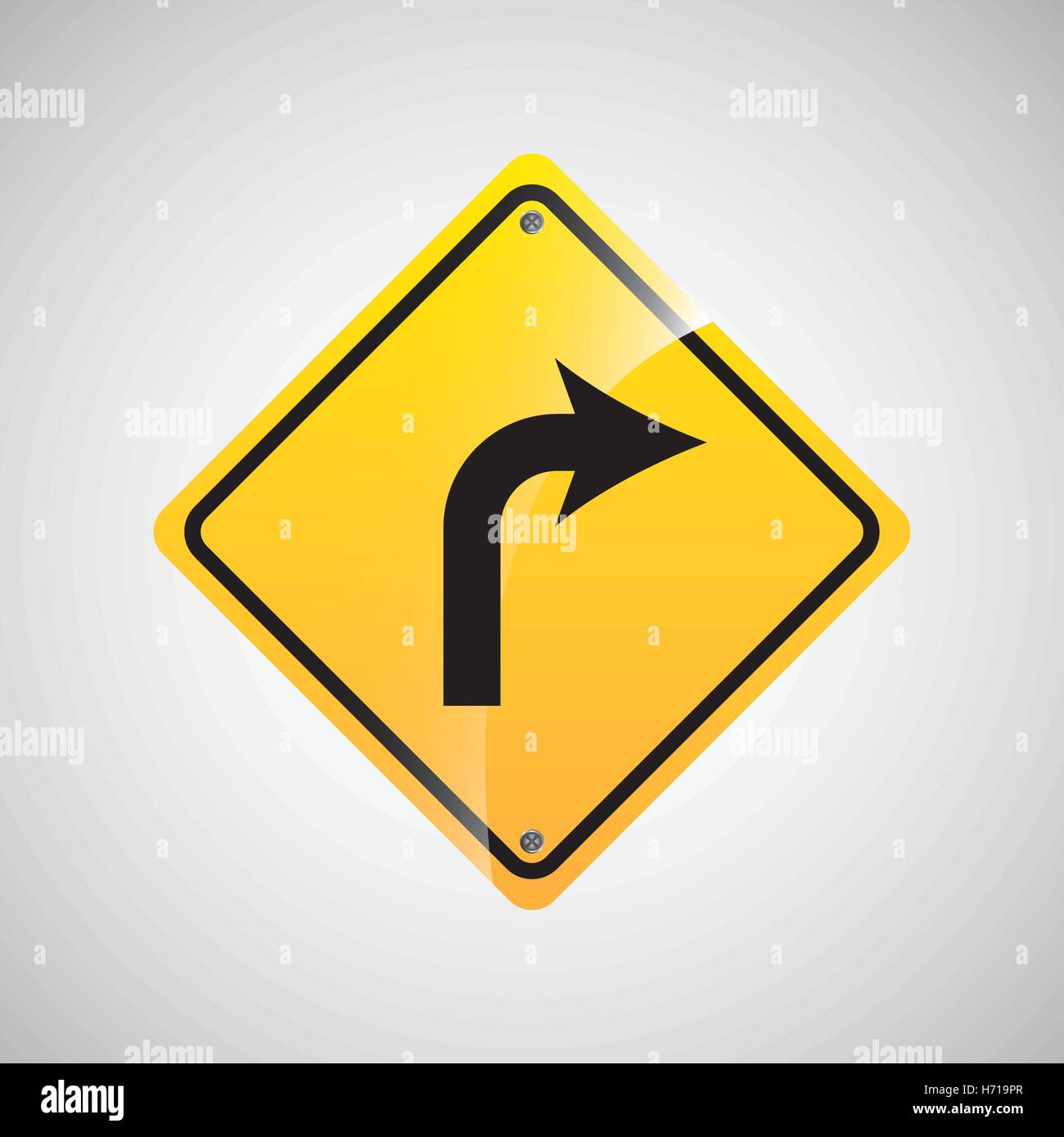 signal traffic yellow icon graphic vector illustration eps 10 Stock ...