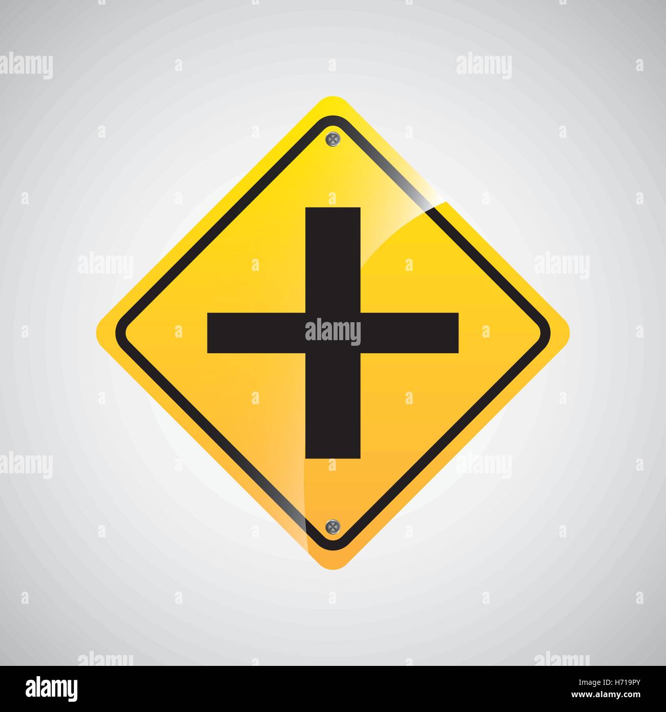 Car intersection signal Stock Vector Images - Alamy