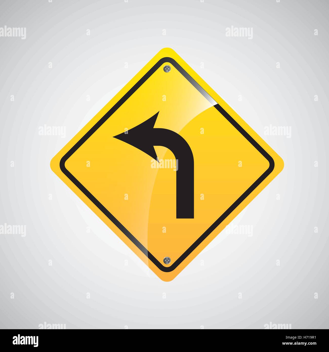 One way right arrow signal Stock Vector Images - Alamy