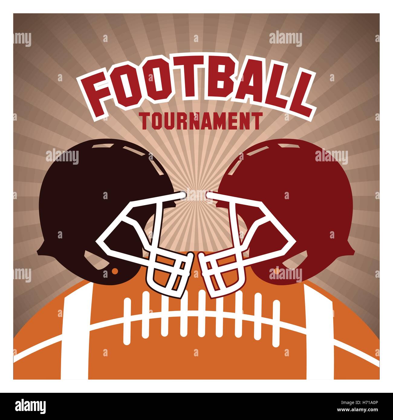 Helmet and ball of american football design Stock Vector Image & Art ...