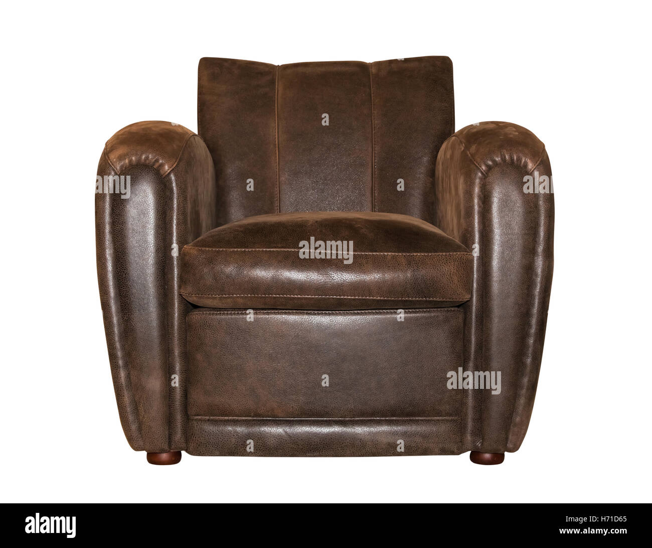 Leather brown chair Stock Photo - Alamy