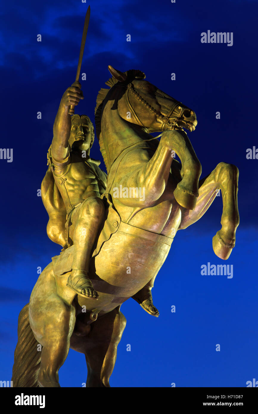 Alexander The Great Greek King Warrior Statue Sculpture