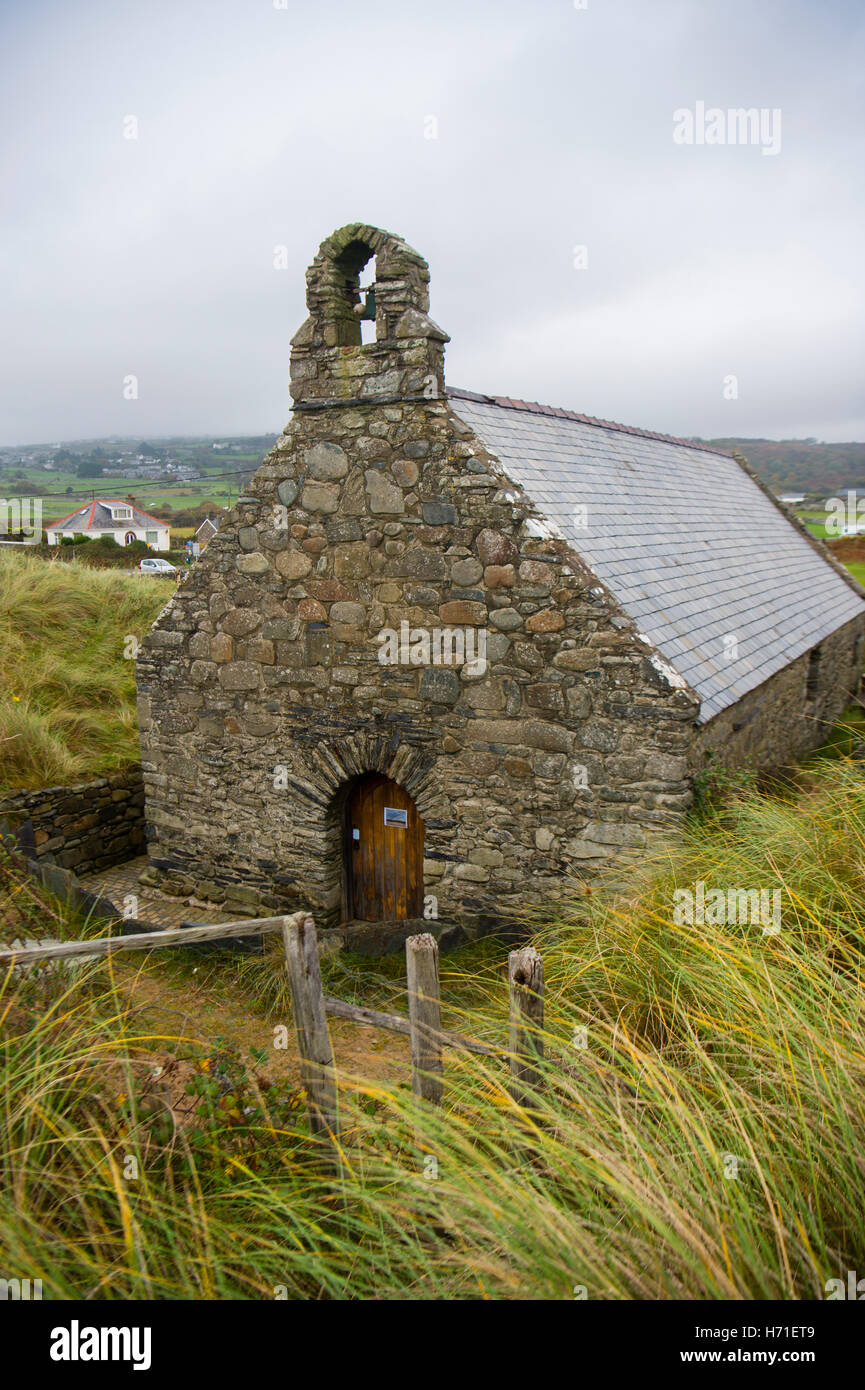 The exterior of the medieval 13th century St Tanwg's Church, situated ...