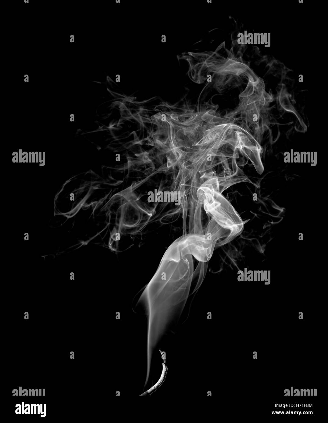Abstract light smoke on a dark background Stock Photo - Alamy