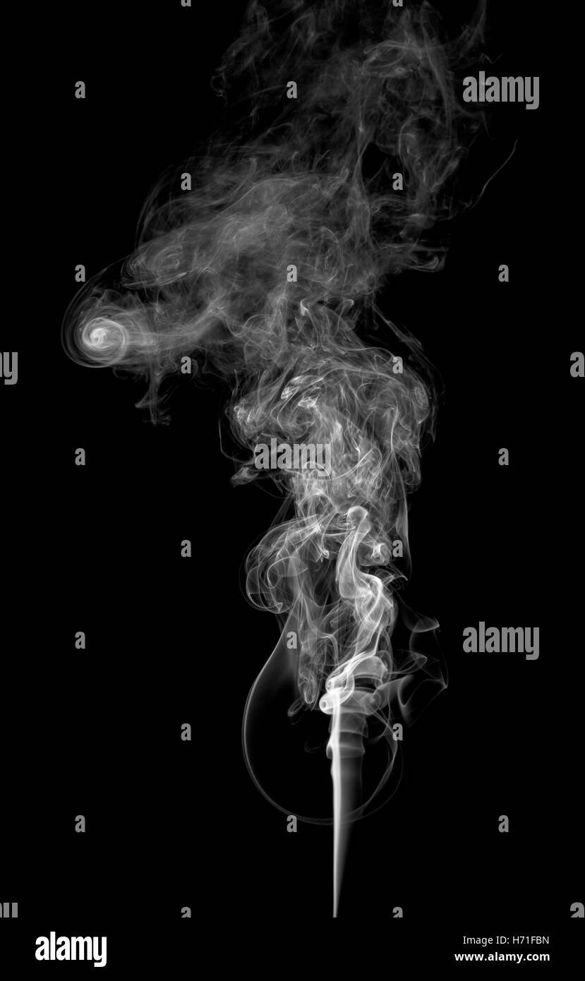 Abstract light smoke on a dark background Stock Photo - Alamy
